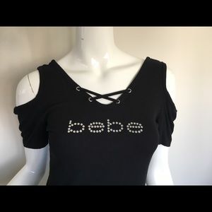 bebe | Tops | Bebe Crisscross Cold Shoulders Plus Regular Top | Poshmark